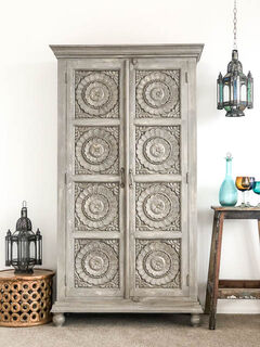 Pondicherry Tallboy Grey - furniture - lighting - decor