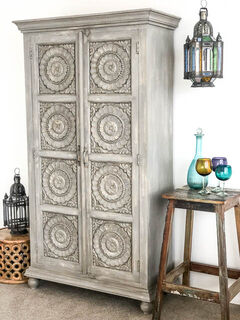 Pondicherry Tallboy Grey - furniture - lighting - decor
