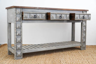Bangalore Console Grey - furniture - lighting - decor
