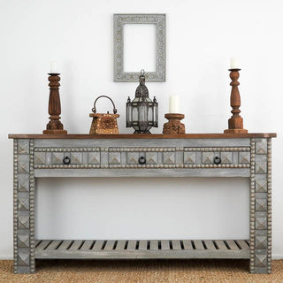 Bangalore Console Grey - furniture - lighting - decor