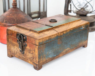Rustic Timber Barber Box - furniture - lighting - decor