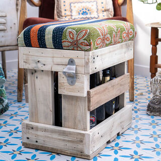 Beer Crate Stool - furniture - lighting - decor