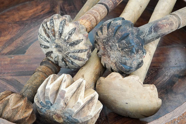 Large Vintage Indian Grinder Sticks - furniture - lighting - decor