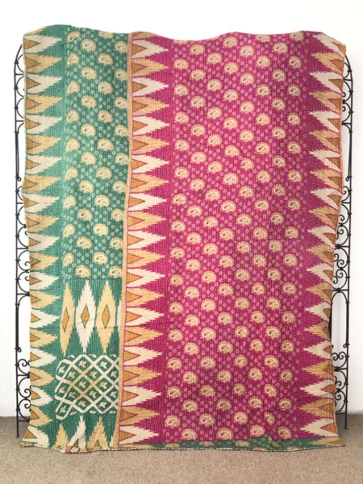 Vintage Kantha Quilt 162 - furniture - lighting - decor